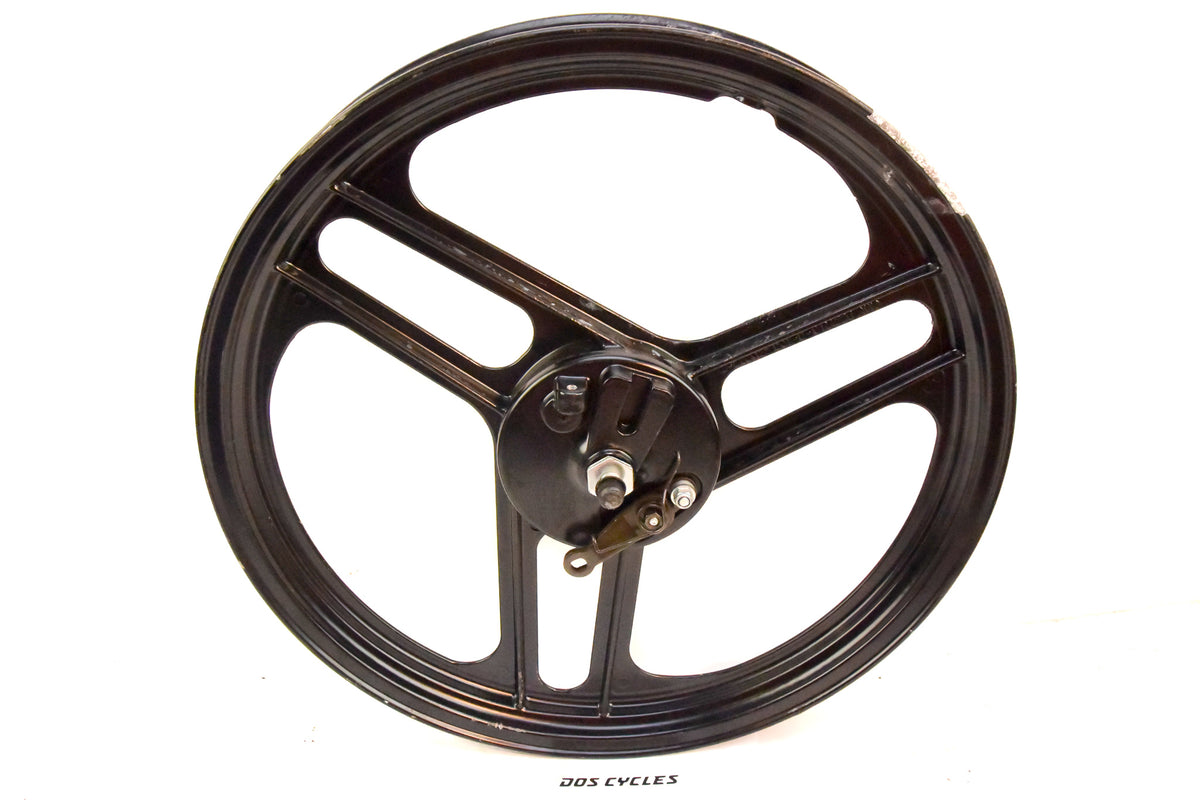 Grimeca 17" Front Black Slanted 3 Star Mag Wheel – Dos Cycles